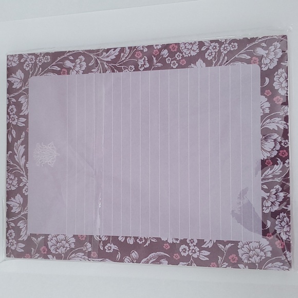 Office | 525 Floral Notepad With Lined Pages New 10 Sheets | Poshmark